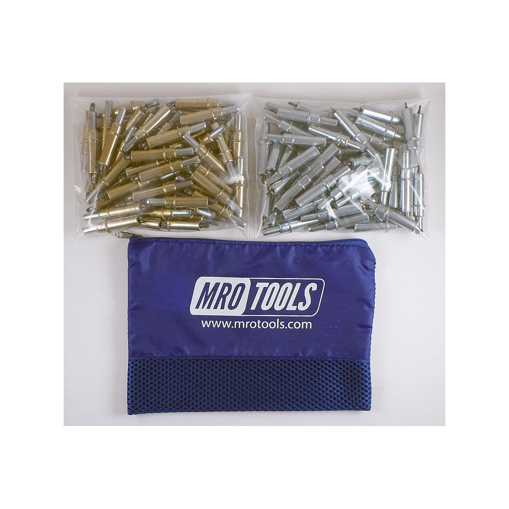 MRO TOOLS K3S100-5 Standard 50 3/16'' & 50 3/32'' Cleco Fasteners Kit w ...