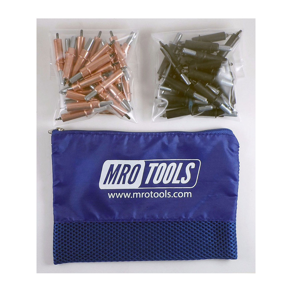 MRO TOOLS K3S50-2 Standard 25 1/8'' & 25 5/32'' Cleco Fasteners Kit w ...