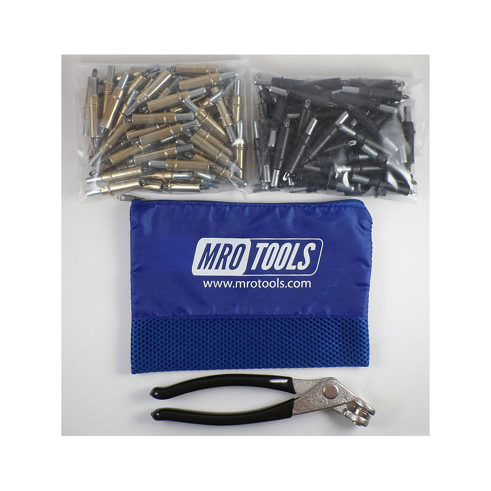 MRO TOOLS K4S100-4 Standard 50 3/16'' & 50 5/32'' Cleco Fasteners Kit w ...