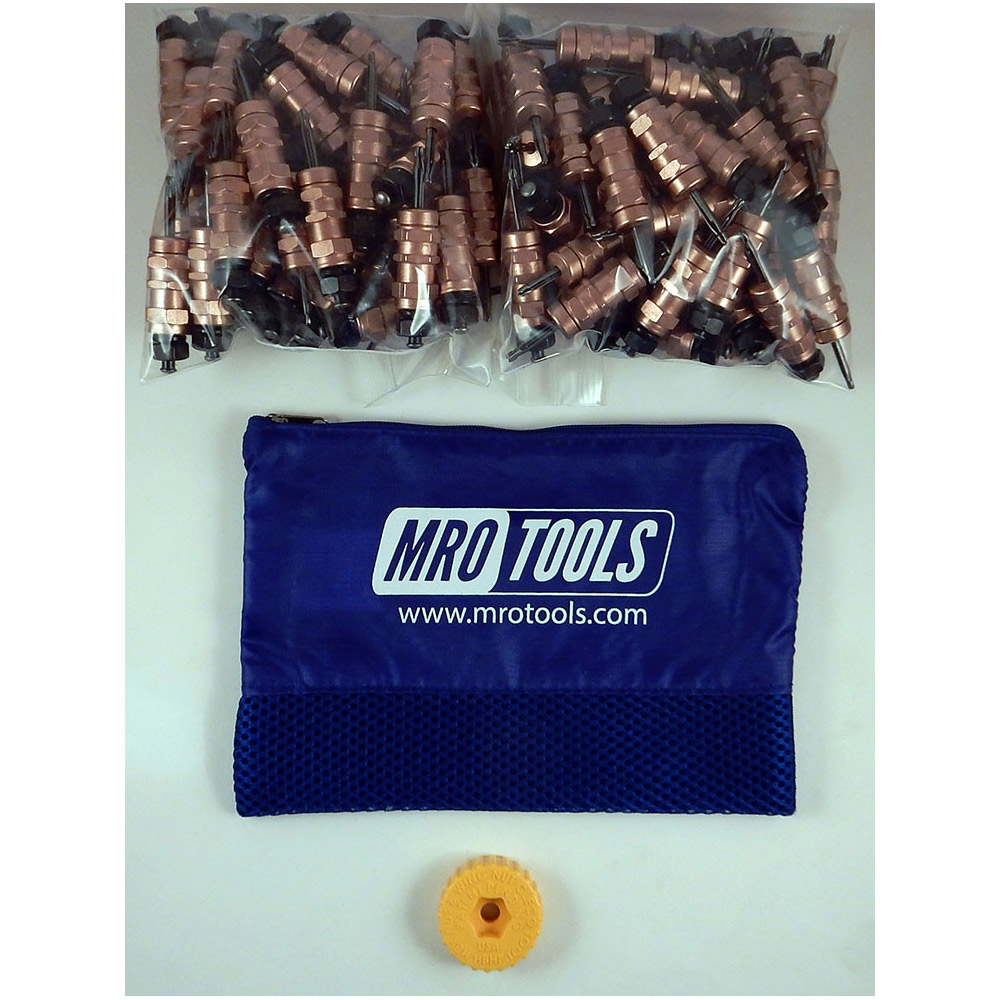 MRO TOOLS KHN1S100-1/8 Standard Hex-Nut Cleco Fasteners 100 Piece Kit w ...