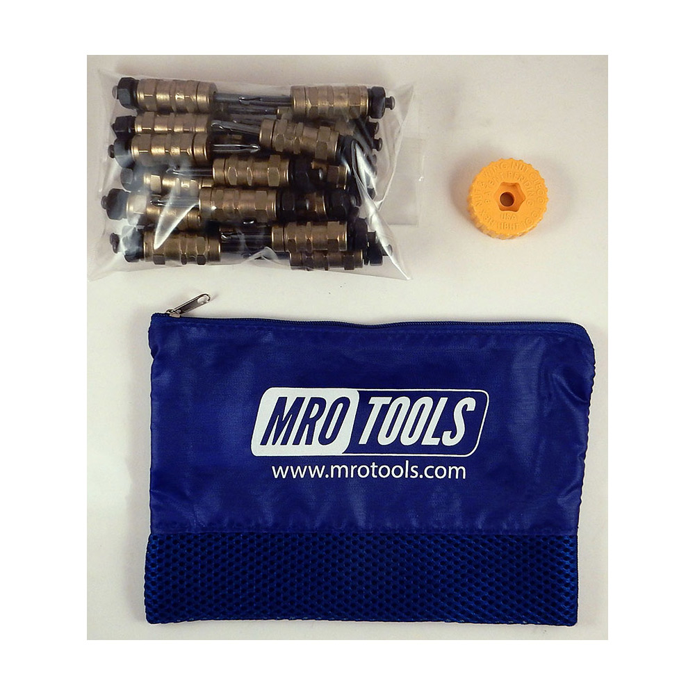 MRO TOOLS KHN1S25-3/16 Standard Hex-Nut Cleco Fasteners 25 Piece Kit w ...