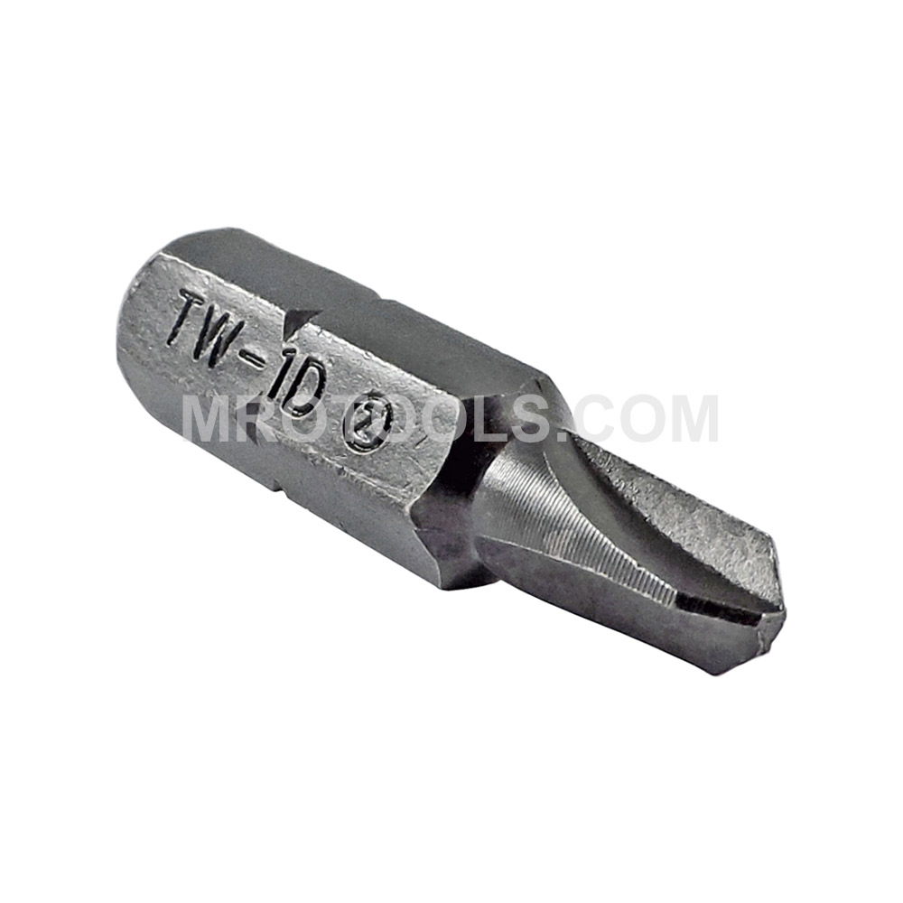 TW-1D Zephyr 1/4'' Tri-Wing #1 Insert Bits | EUMRO Aircraft Tools