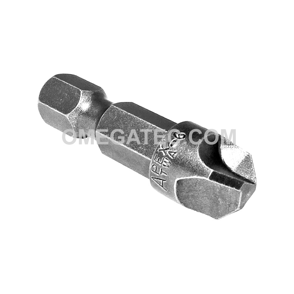 TWA-6 Apex 5/16'' Tri-Wing #6 Hex Power Drive Bits | EUMRO Aircraft Tools
