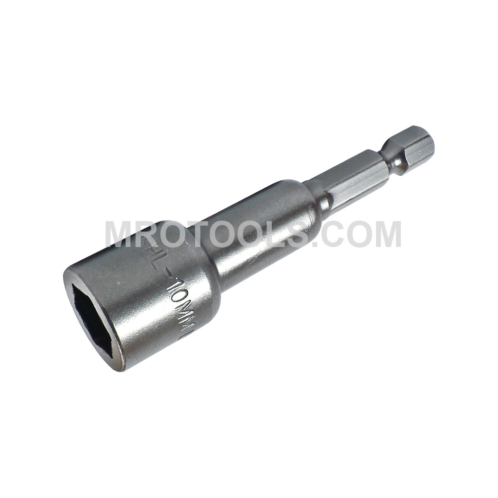Z10MSHL-10MM Zephyr Metric Magnetic Nut-Setter, 1/4'' Male Power Shank ...